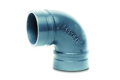 Grooved galvad 90° elbow dn40 - grooved bend 90º, galvani...