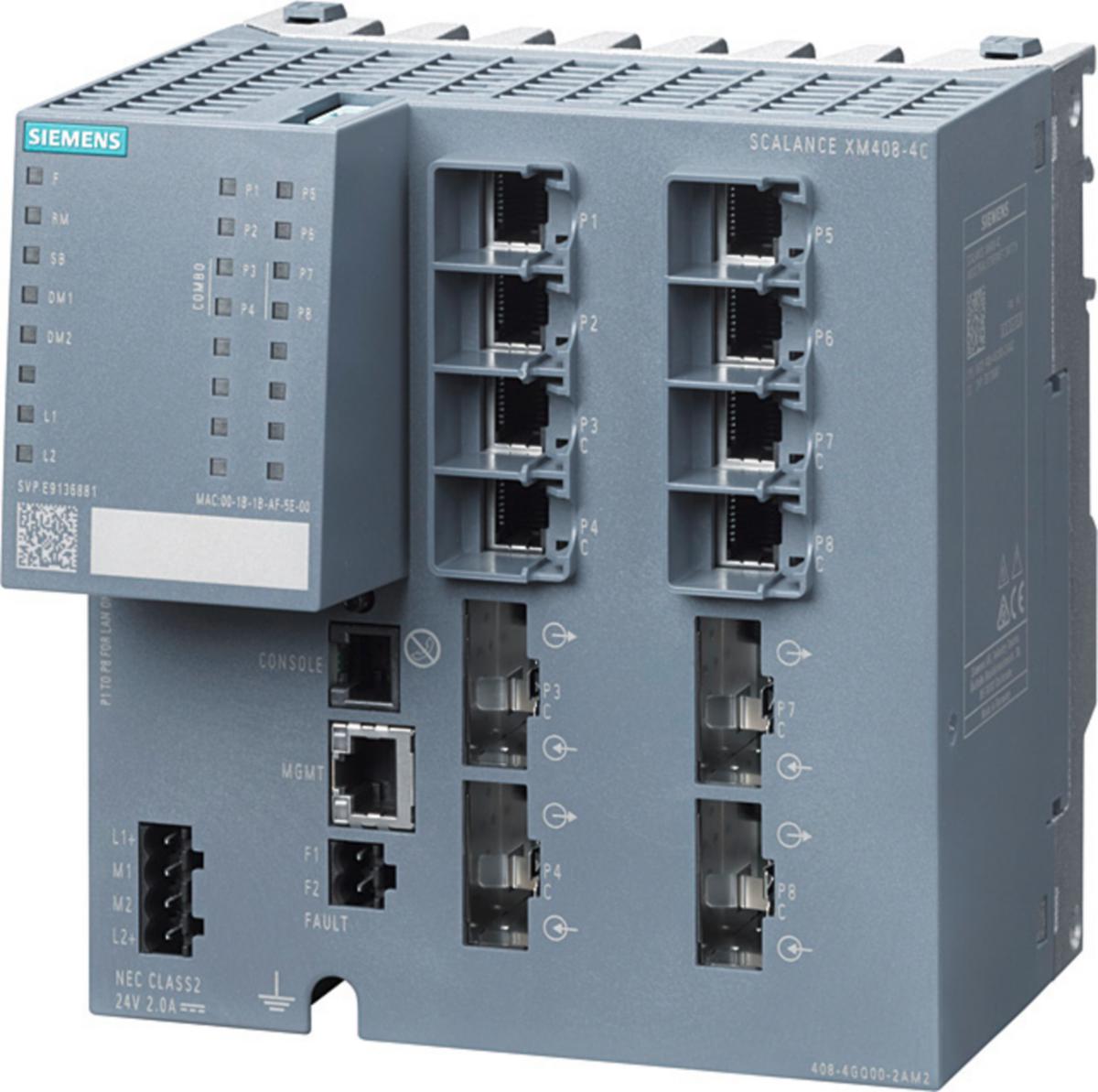 Switch scalance xm408-8c 6gk5408-8gs00-2am2 - nätverksswi...
