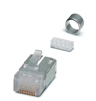Kontaktinsats rj45 ip20 grå vs-08-st-rj45 - haninsats rj4...