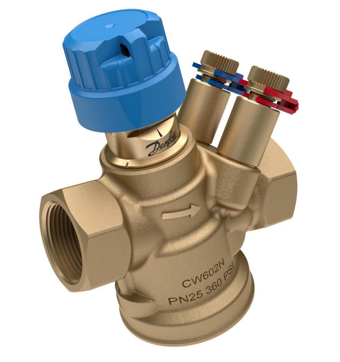 Dn20 ab-qm 4.0 styrventil danfoss rp20 pn25 m mätnipplar ...