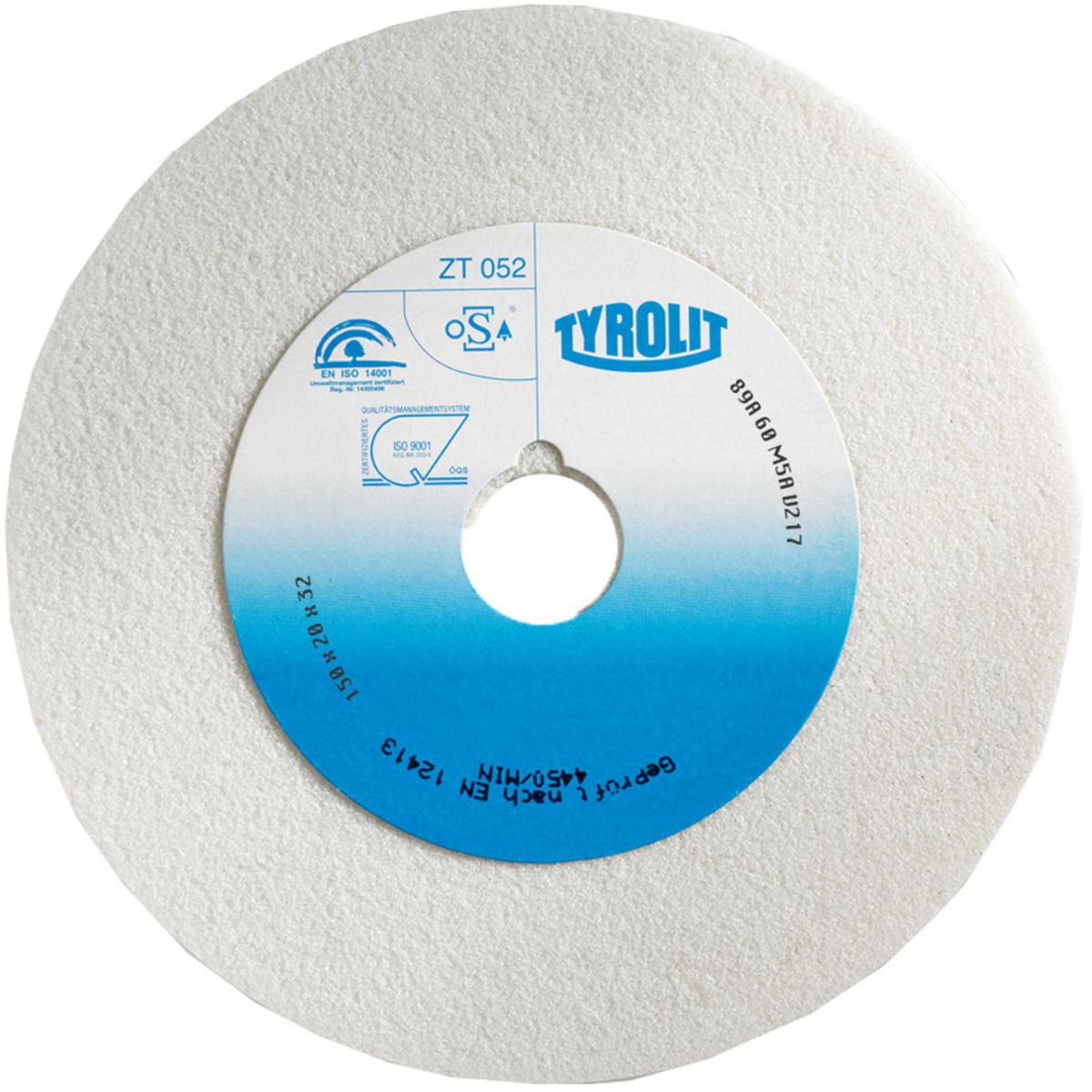 Slipskiva tyrolit form 1 125x13x20 89a60-k5av217 vit - sl...