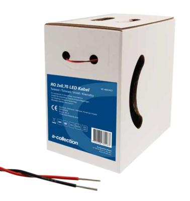 Led-kabel rq 2x0.75 twist x300 a-collection - led-kabel t...