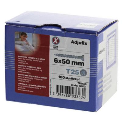 Screw adjufix 6x50mm trt650 100/pk - screw adjufix | Ahlsell