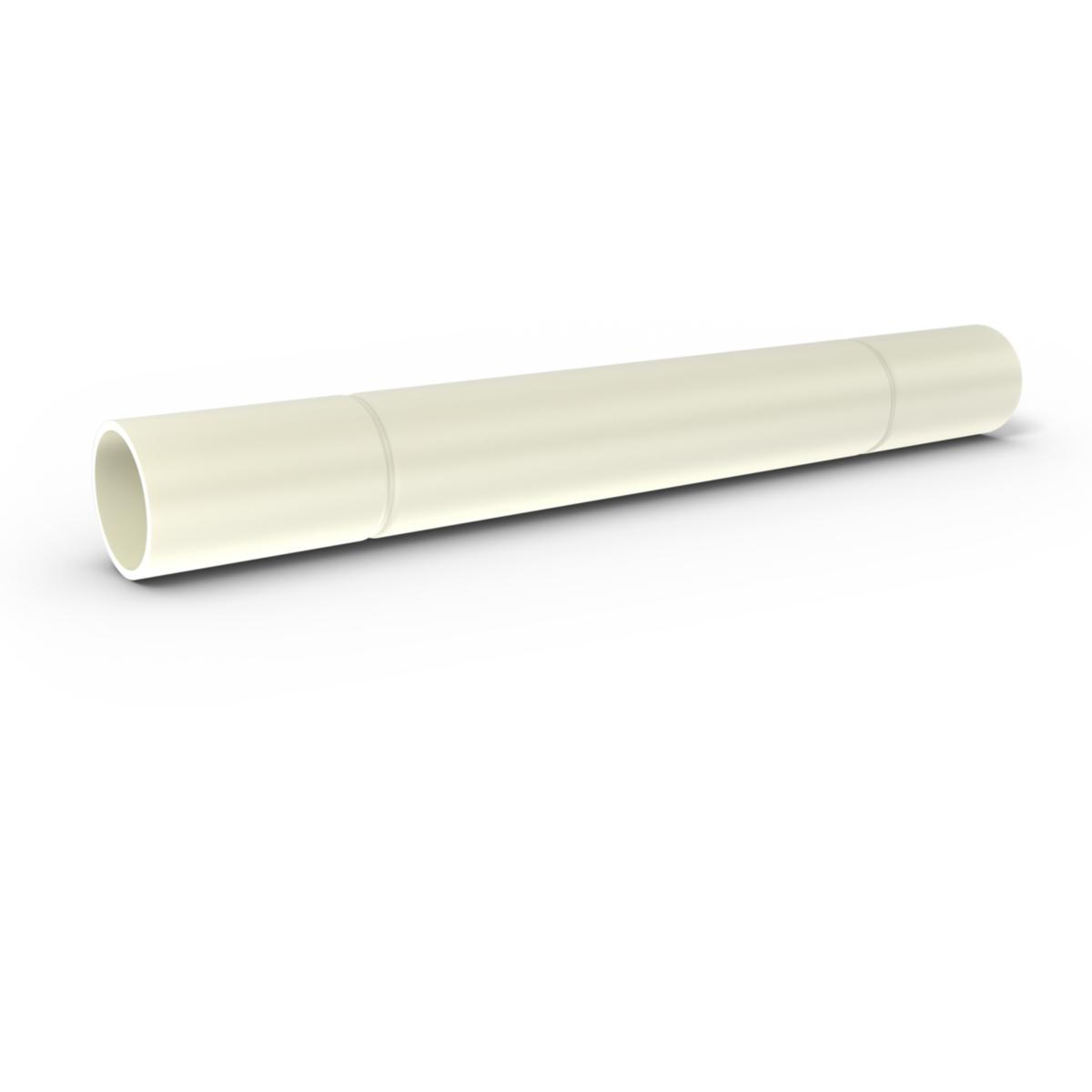 Coupling pvc long 20mm beige - splice pipe two sockets i...