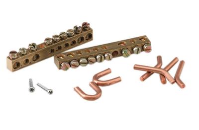 Terminal kit 9 screw conn - neutral and ground terminal ...