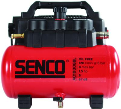 Kompressor senco ac19306bl-eu 120l/6bar, 6l beh, 230v olj...