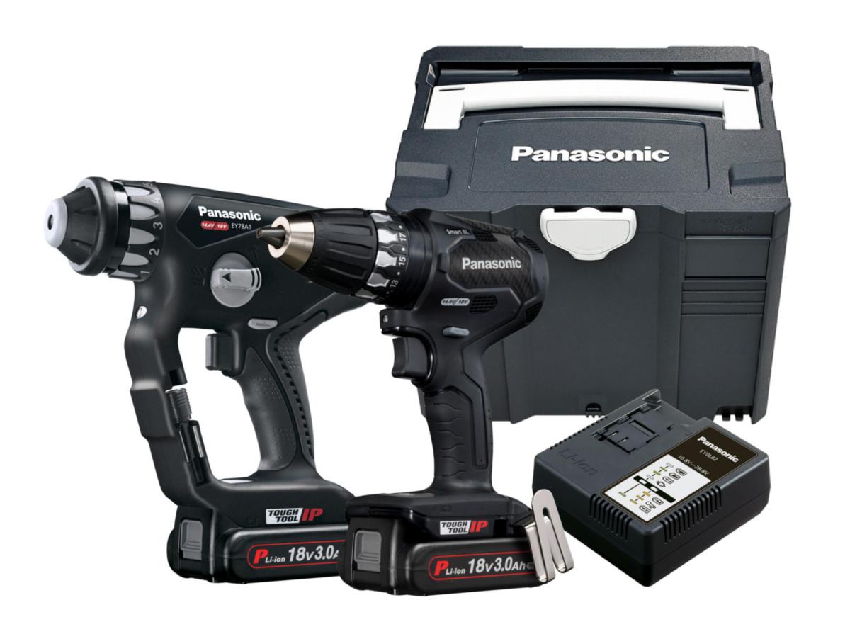 Kombikit panasonic 18 eyc250pn eyc250pn2g32 2x3ah laddare...