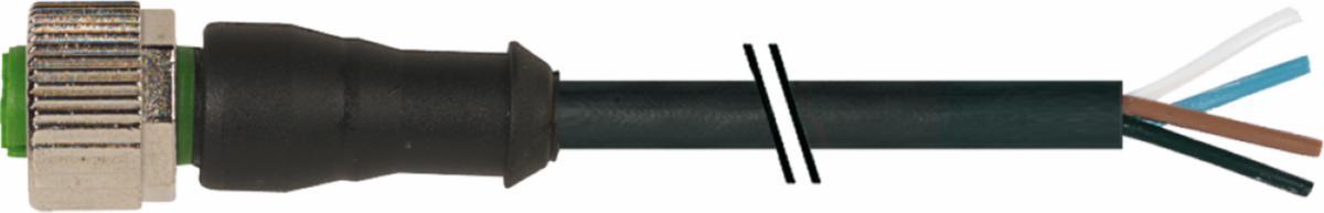 Kablage 4p m12 ho 0° a 1m - kablage m12 murrelektronik