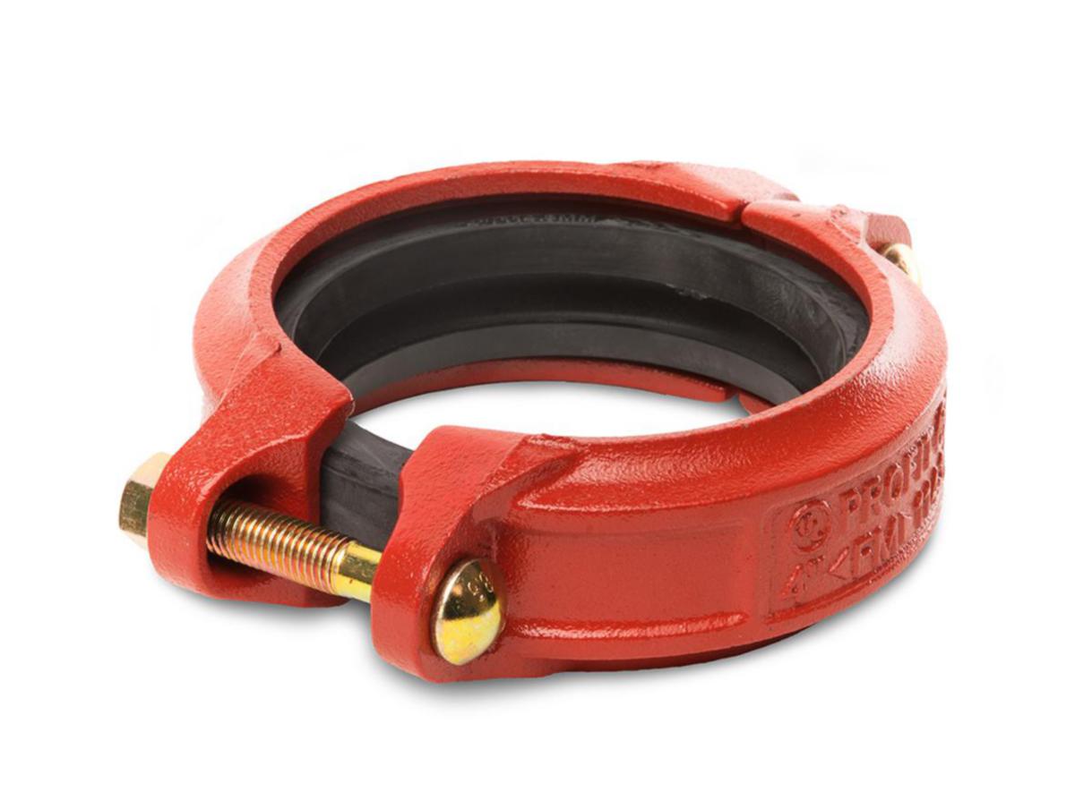 Rillkoppling flex dn65 röd 76.1mm hylsa 15 - rillkoppling...