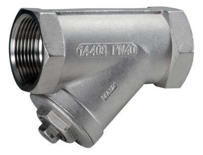 Smutsfilter snedsät 0,6mm dn32 avi 1730 cf8m ptfe tätn pn...