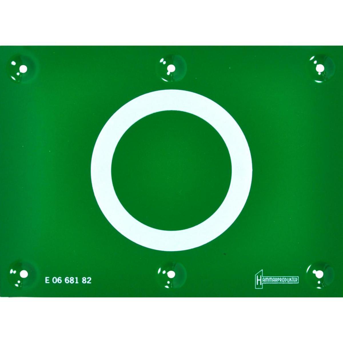 Skylt h2 opto al 0,7 mm - skylt, opto-symbol | Ahlsell