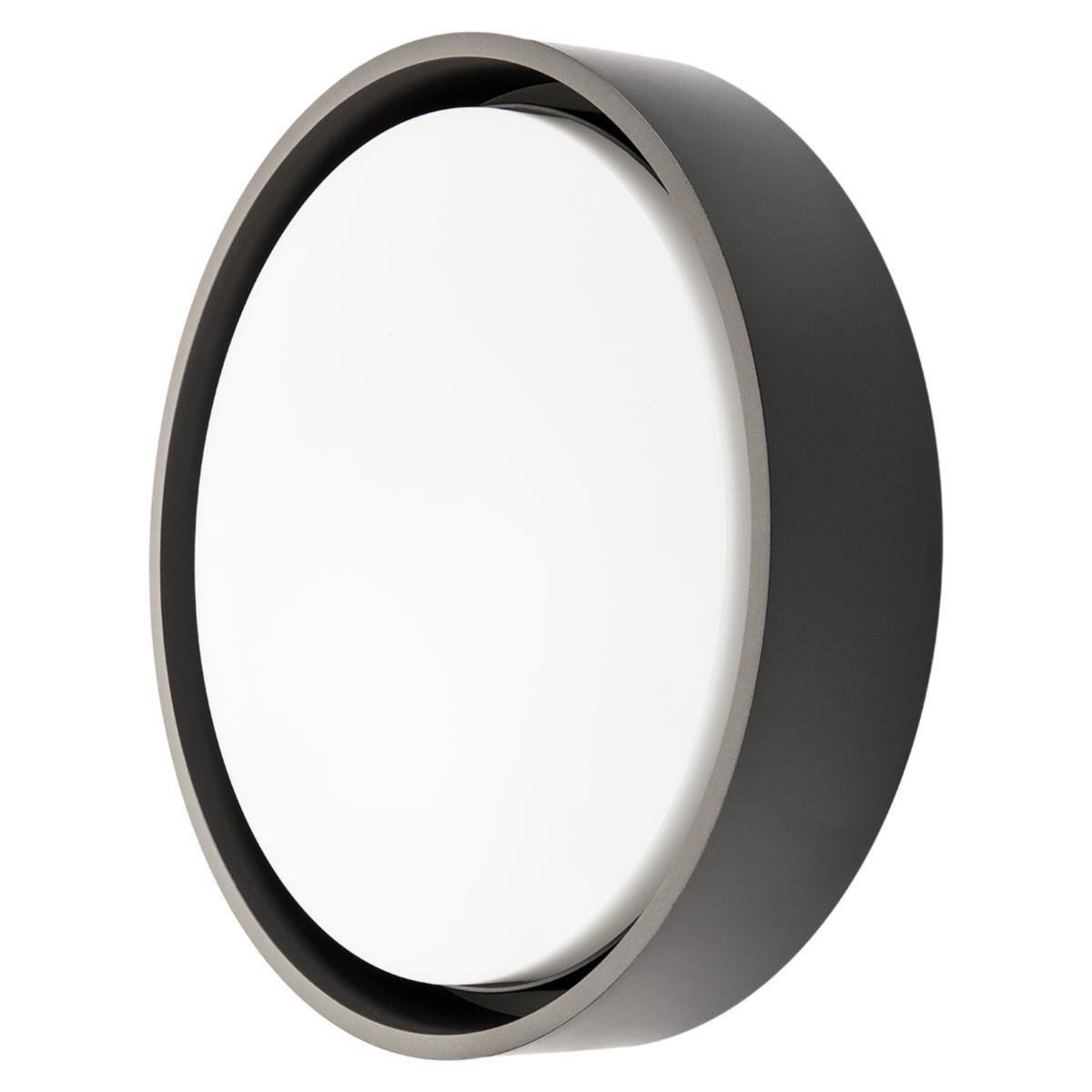 Väggarm 22w 1960lm 3k grå nöd ip66 frame round maxi - väg...