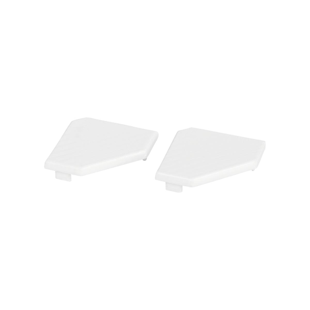 End cap art corner white 2pcs gavel art corner vit 2st