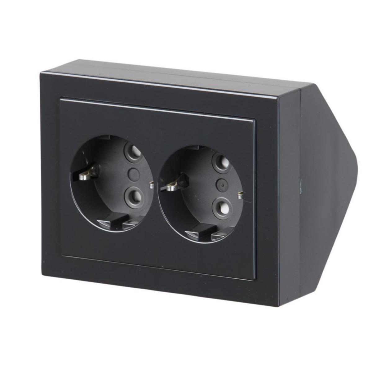 402ee-81 socket outlet impressivo surface mounted - 2-way...