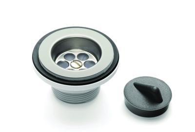 Silventil 32 vit m rostfri sil - bottenventil för tvätts...