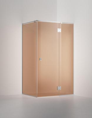 Inr duschvägg arc 15 frame bronze, chr.pol.500-1500x1995 ...