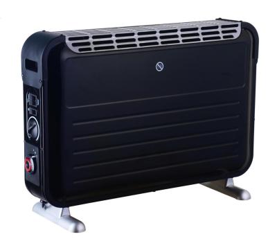Convector heater black - convector element 2000w, fan
