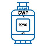 Refrigerant r290 propane 370g left-hand thread - r290 - p...