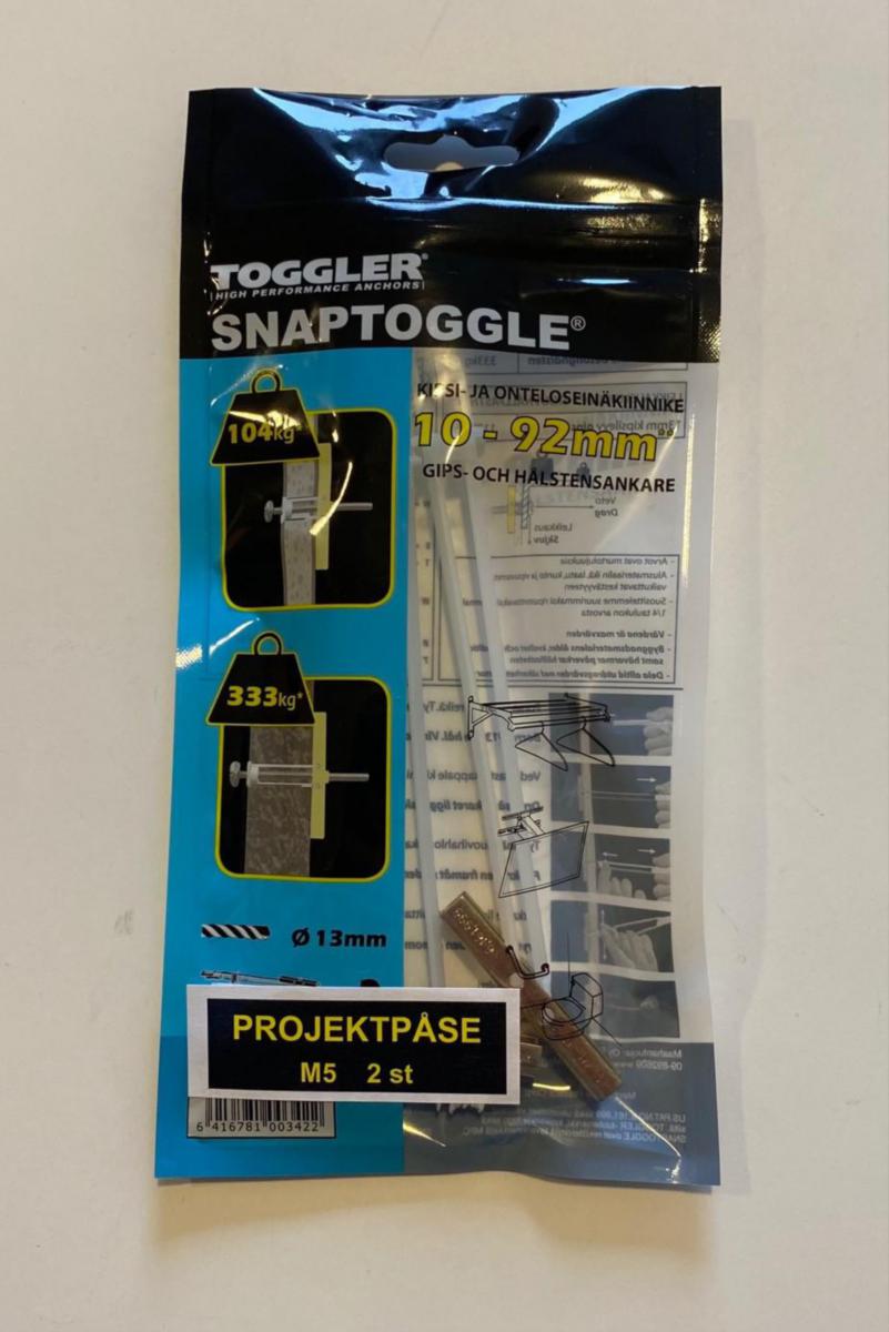 Gipsankare toggle m5 inkl. skruv 2/frp - skivankare toggl...
