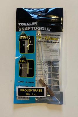 Gipsankare toggle m5 inkl. skruv 2/frp - skivankare toggl...