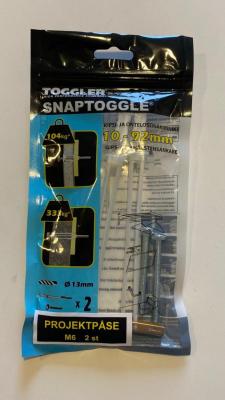 Gipsankare toggle m6 inkl. skruv 2/frp - skivankare toggl...