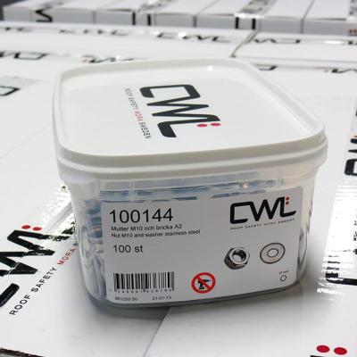 Mutter och bricka m10 a2 100st storpack ( 100144 ) cw - s...