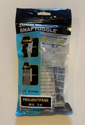 Gipsankare toggle m10 inkl. skruv 2/frp - skivankare togg...
