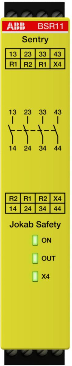 Säkerhets-/exp. relä 24 vdc bsr11 - säkerhetsrelä sentry ...
