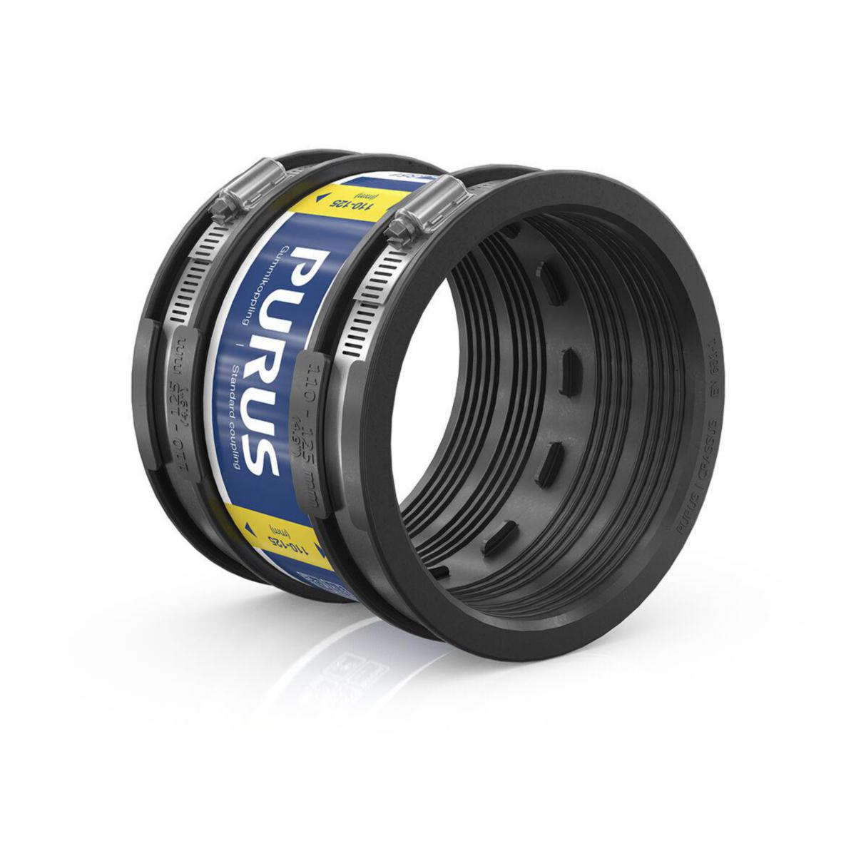 Standard coupling 110-125 - gummikoppling epdm/rostfritt...