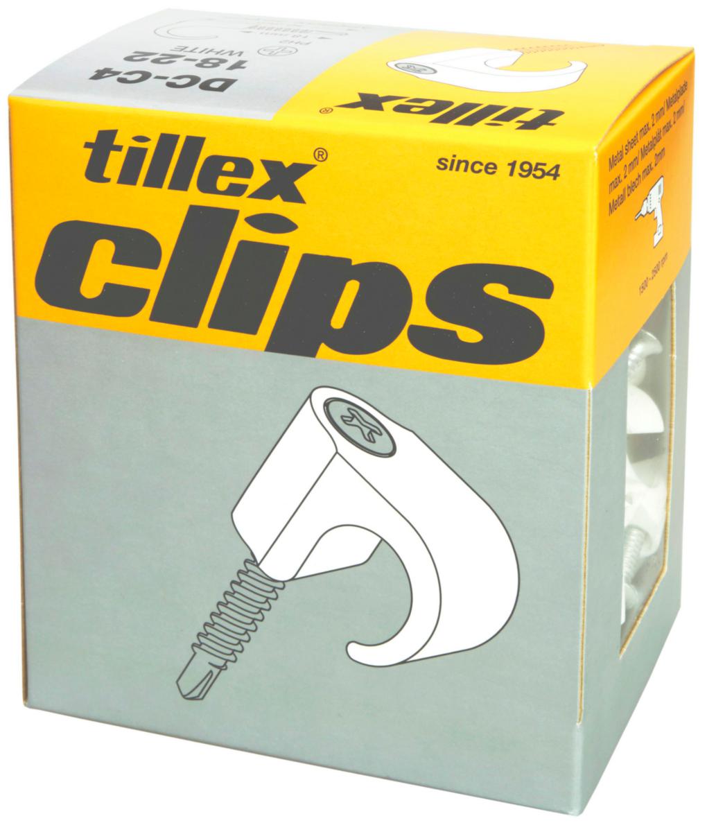 Plåtclips dc 18-22 vit ph2 dc 18-22 w - skruvklammer dc m...