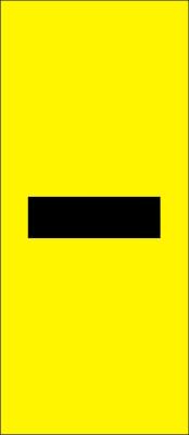 Skylt h160 - bindestreck - märksystem h160, övriga tecke...