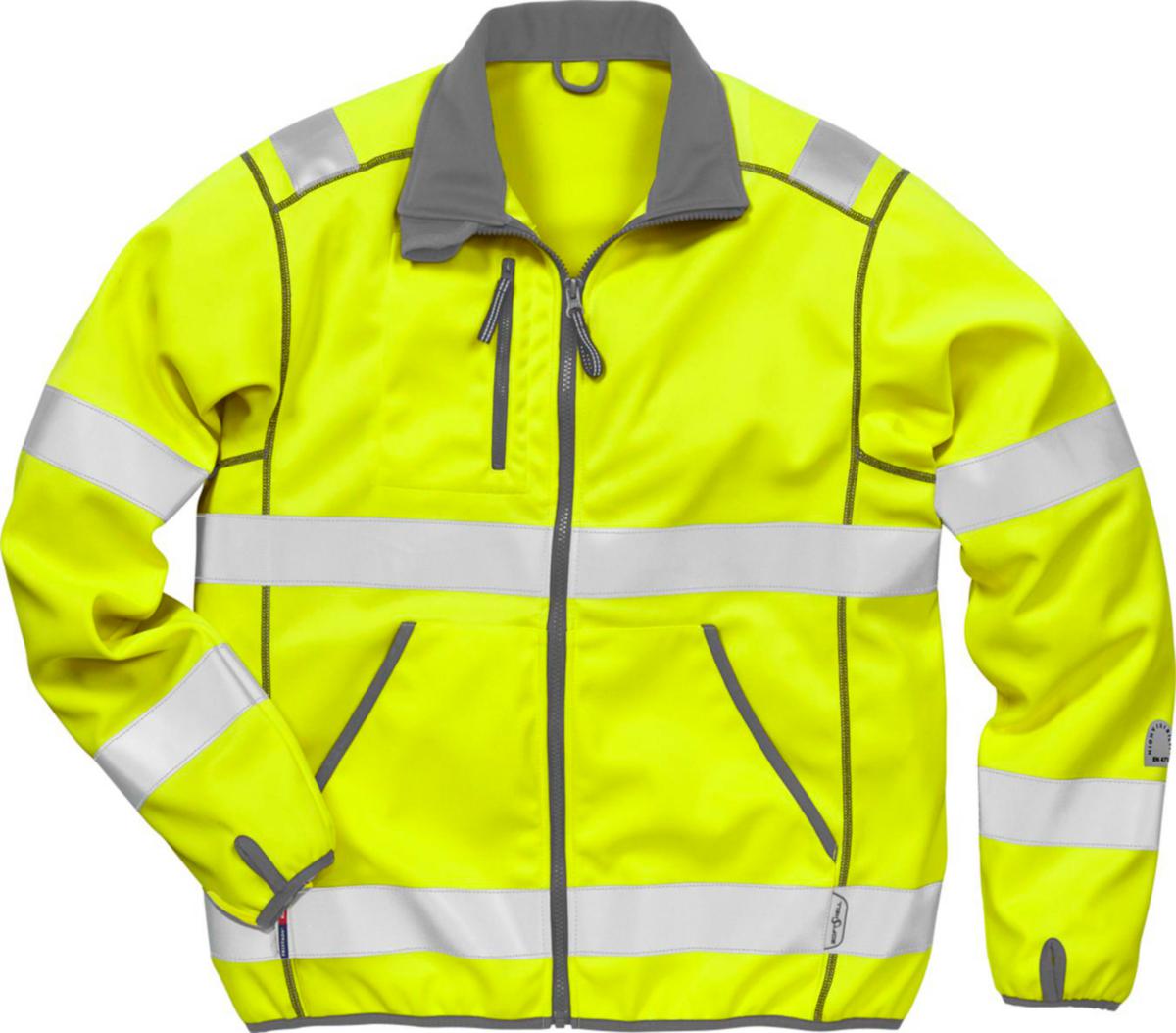 Softshelljacka fk 4840 ssl gul varsel klass 3 stl l - sof...