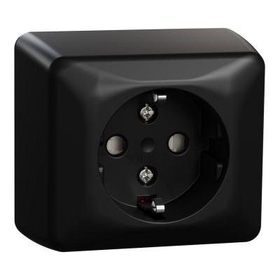 Uttag 1-v rs mj sk utv sv eko40038 - vägguttag rs, svart ...