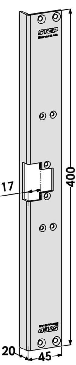 Stolpe vinklad 60 st6553 st6553 - l-järnstolpe för trä- e...