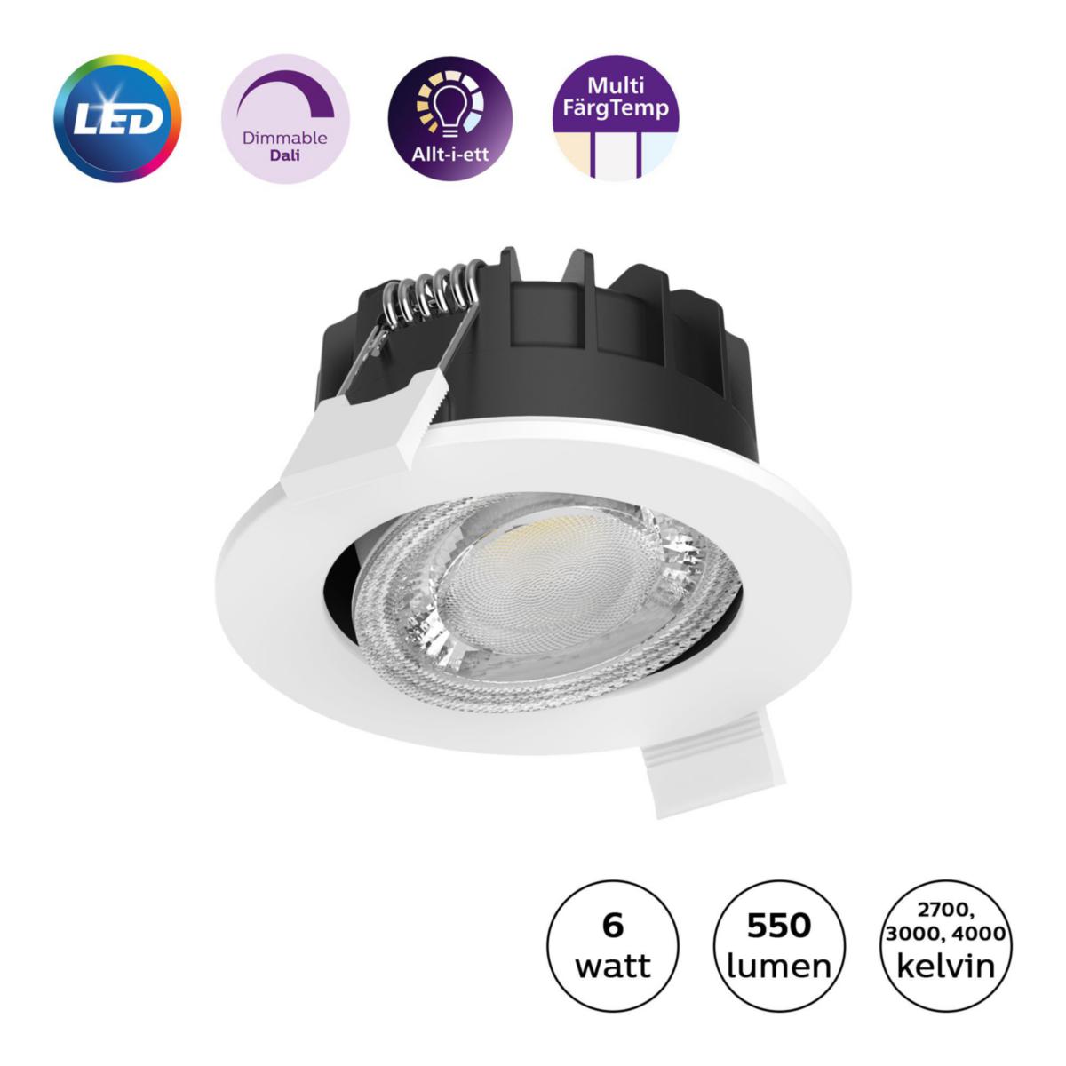Downl 6w 27/3/4k 40° vit ip65 872016920882700 - downlight...