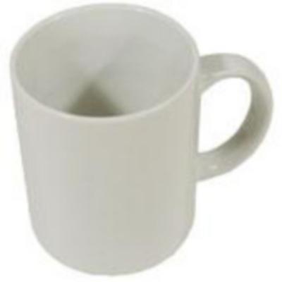 Mugg vit 24cl keramik - mugg vit rak med öra | Ahlsell