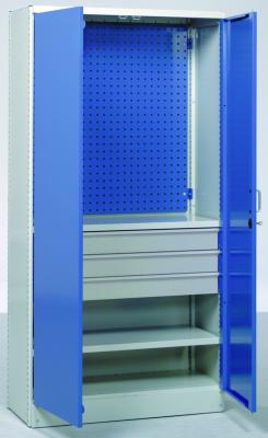 Industriskåp treston 500 c3450 komb 3 hyllor lådor verkty...