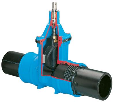 150 hawle slussventil 4050 pe-ändar pe100 sdr11 - slussve...