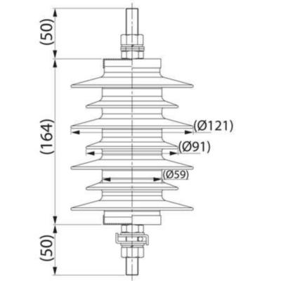Ventilavledare 10kv 10ka he-s12sga - ventilavledare he-sg...