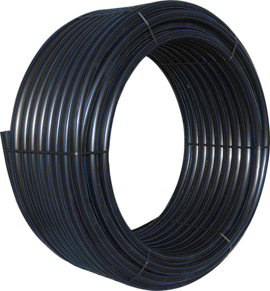 75x4,5 pe-rör sdr17 pn10 l=550m pe100rc blå stripe - peh ...